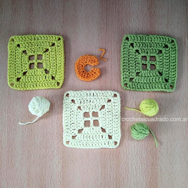Cuadrado al crochet compacto #3 - Crochet al cuadrado