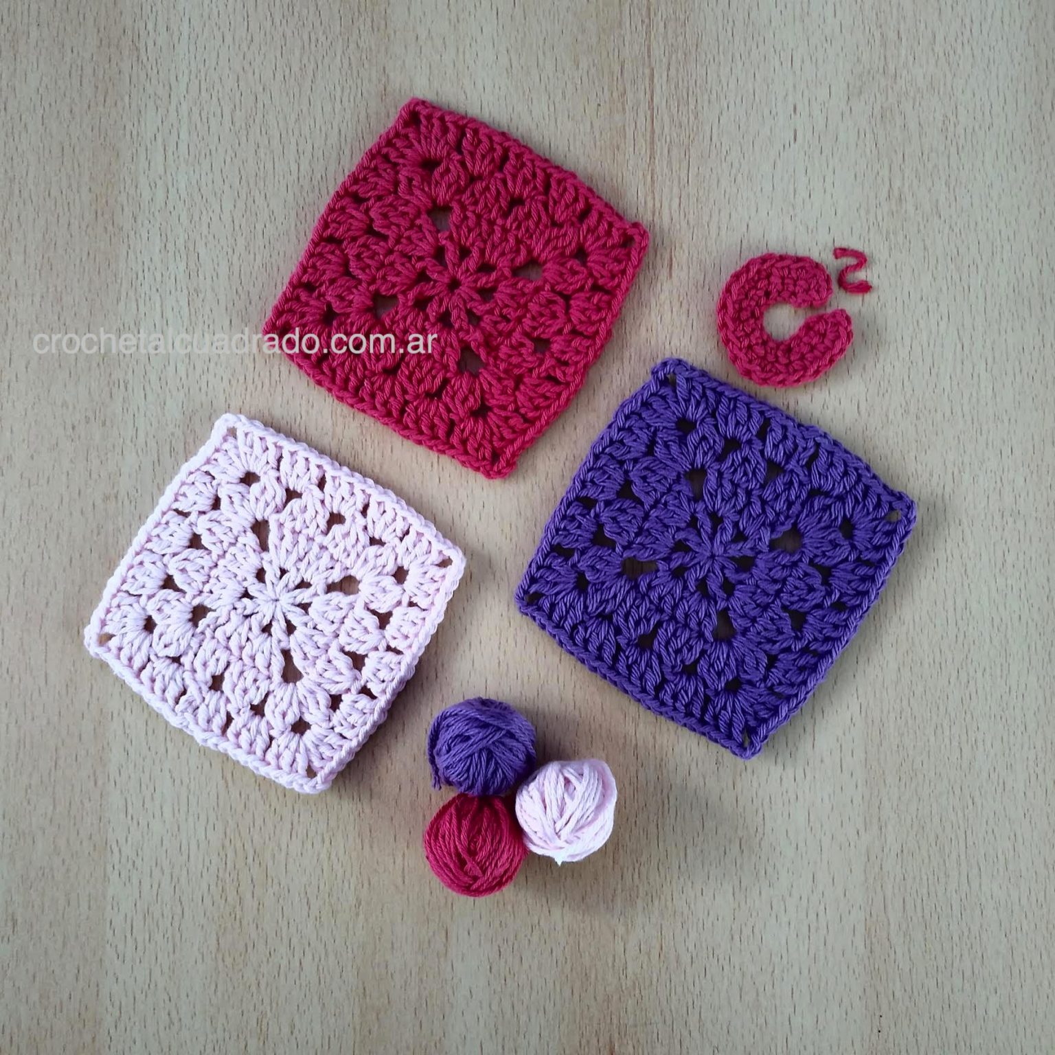 Cuadrado al crochet #14 - Crochet al cuadrado