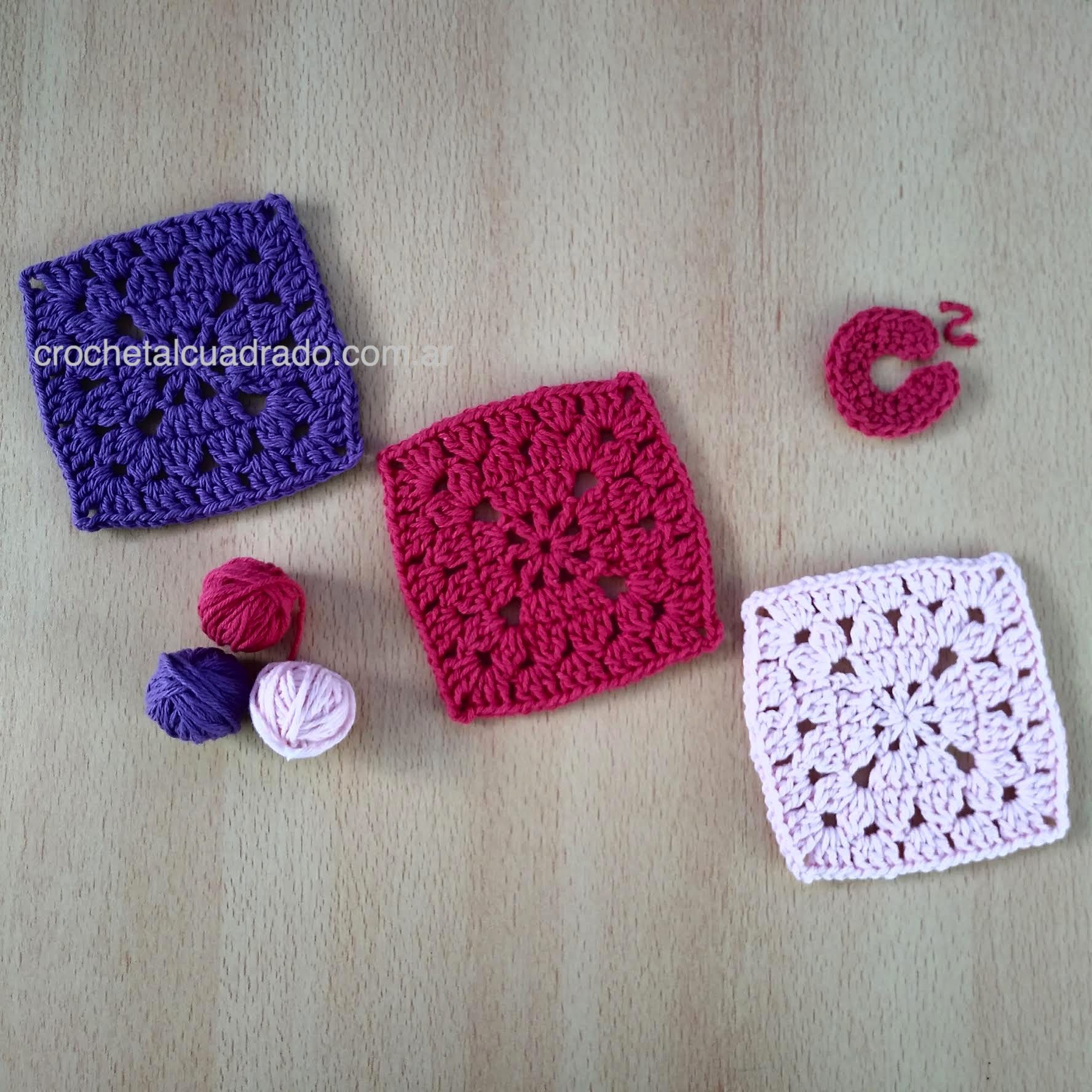 Cuadrado al crochet #14 - Crochet al cuadrado