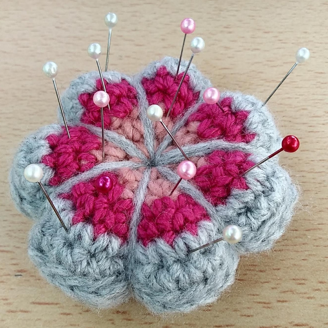 Flores al crochet con figuras geométricas - Crochet al cuadrado